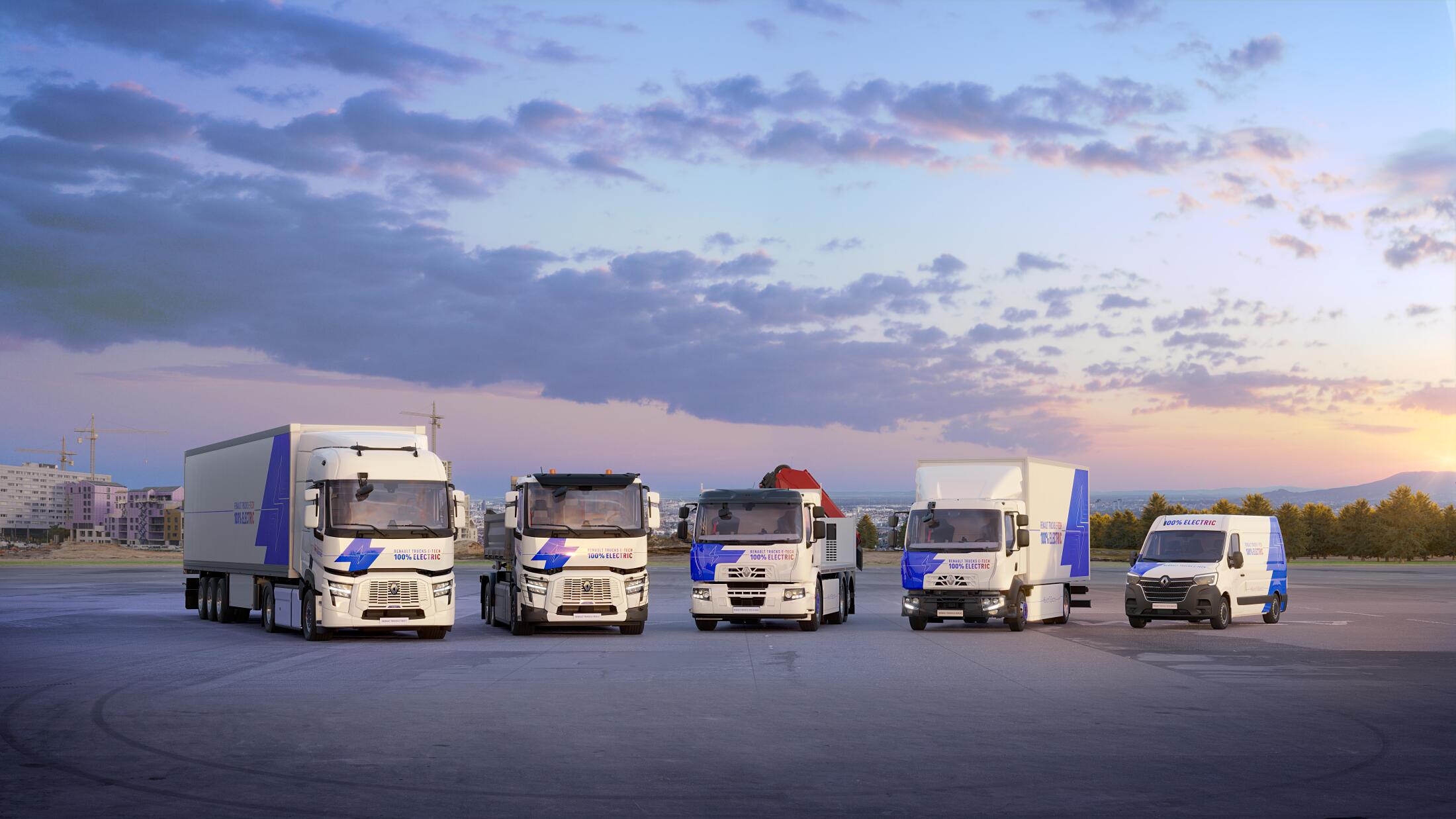 Gamme de camions et de véhicules utilitaires électriques | Renault Trucks